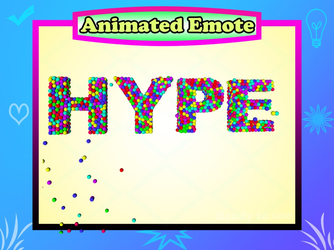 Twitch Animated Emote / Twitch Emote / Hype Animated Emote /discord ...