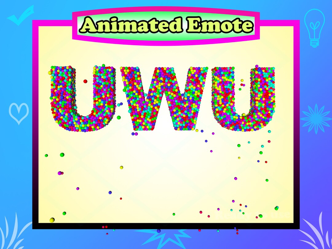 UWU Text Animated Emote / Twitch Emote / UWU Animated Emote /discord ...