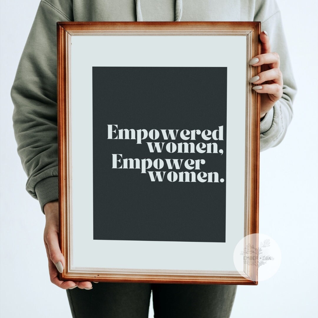 Empowered Women, Empower Women Modern Typography Art Print | DIGITAL ...