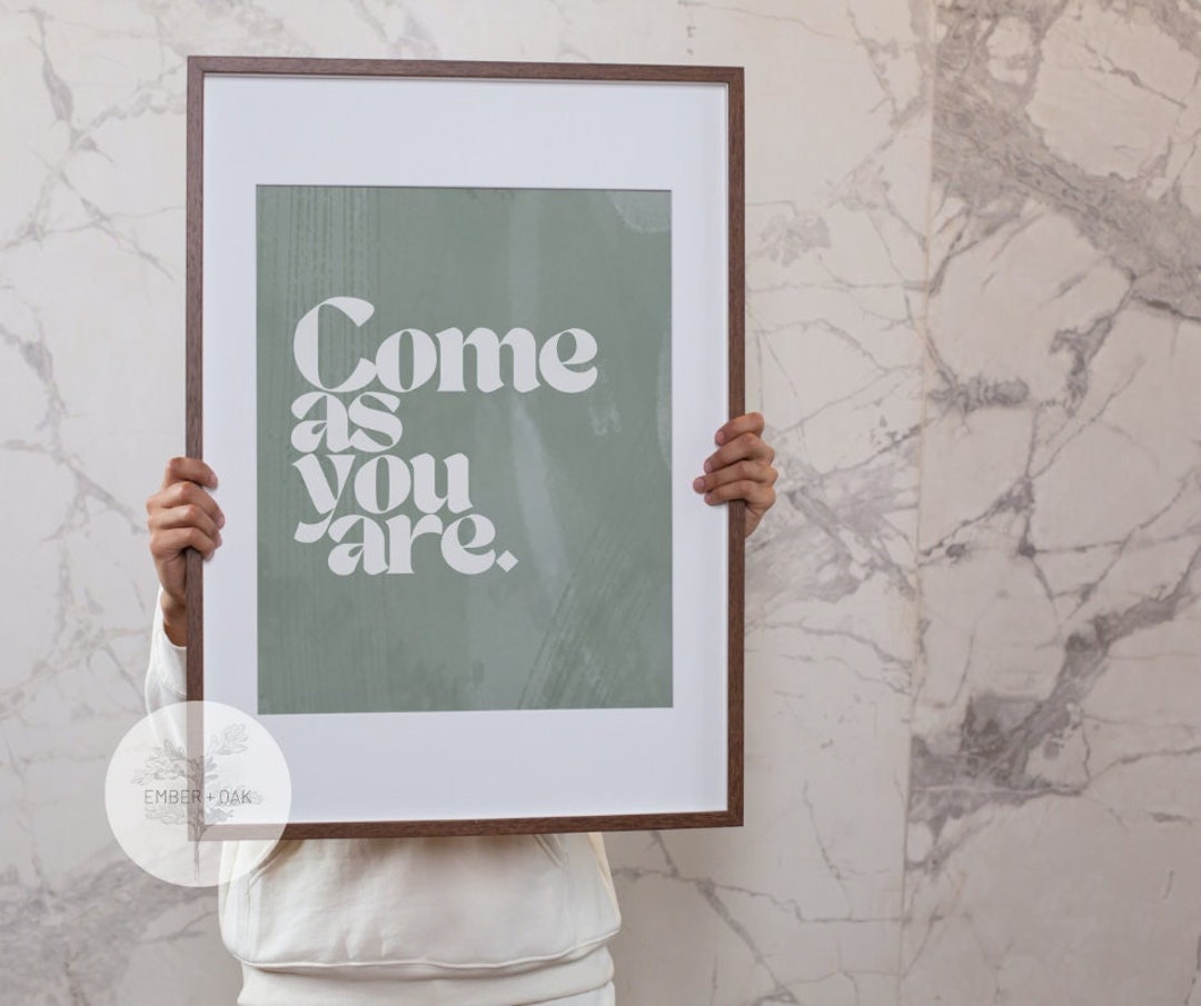 Come as You Are Modern Art Print | DIGITAL DOWNLOAD | Neutral Home ...