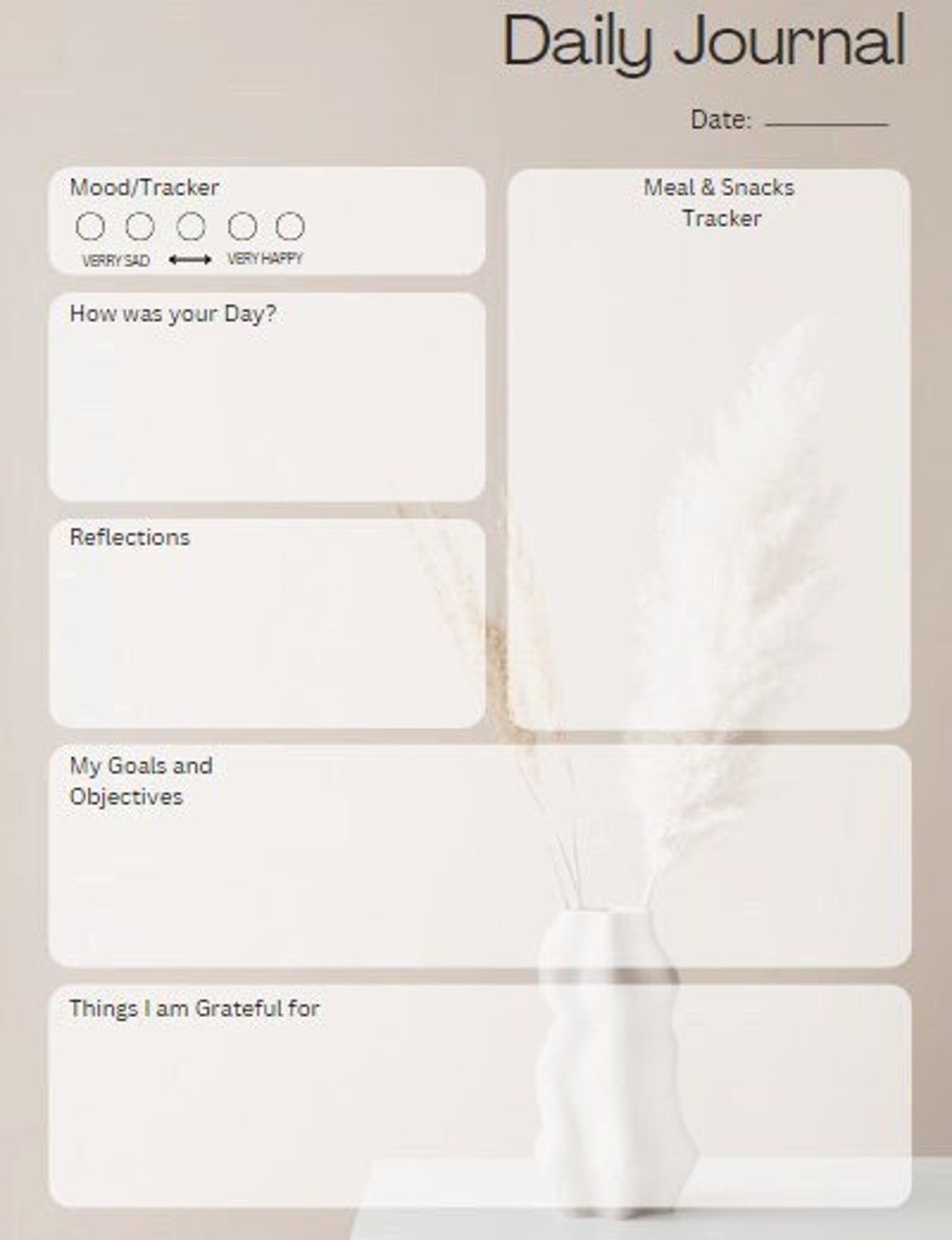 Printable Daily Journal - Etsy