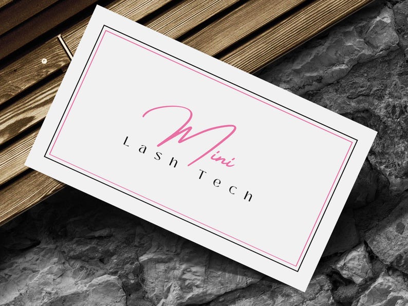 Editable Beauty Salon Lash Tech Business Card Template Modern DIY Lash ...
