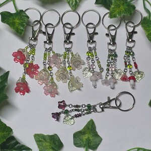 Beaded Flower Keychain - Etsy