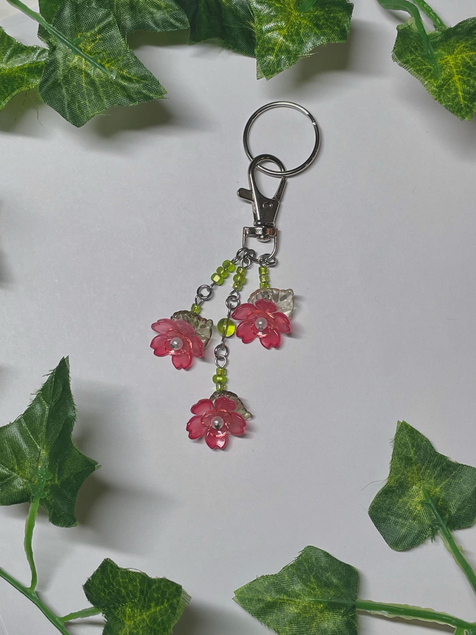 Beaded Flower Keychain - Etsy