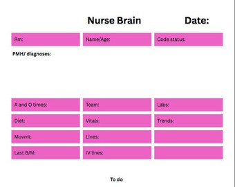 Nursing Brain - Etsy