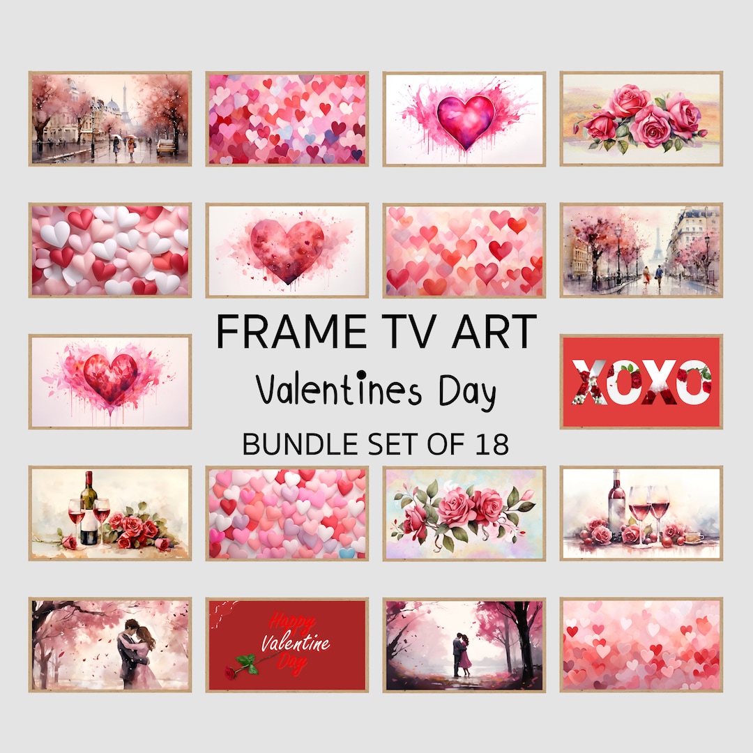 Valentines Day Samsung Frame TV Art Valentines Bundle Set of 18 | TV ...