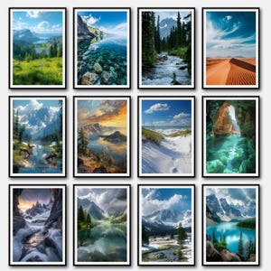 63 US National Park Prints, USA Parks Digital Posters, National Park ...