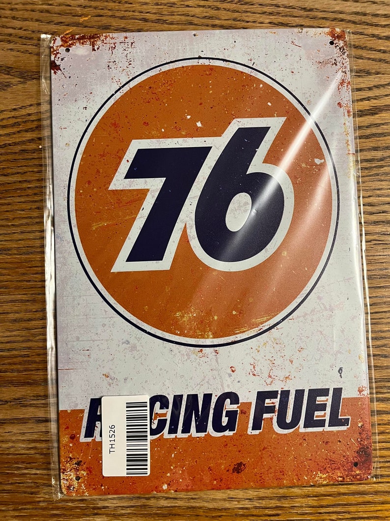 Vintage 76 Racing Fuel Metal Sign Automotive Signs Gas & Oil Signs ...