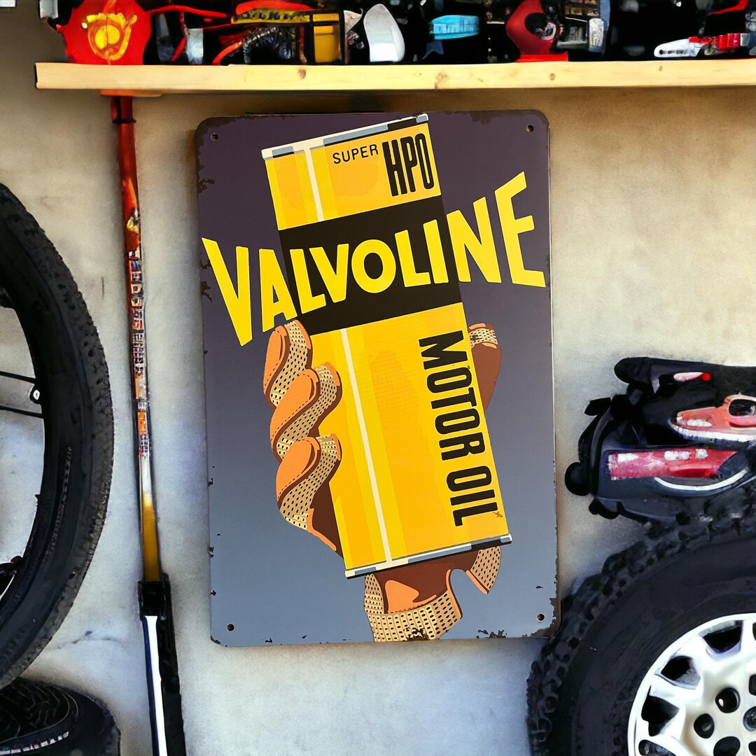 Vintage Valvoline Motor Oil Metal Sign Automotive Signs - Etsy