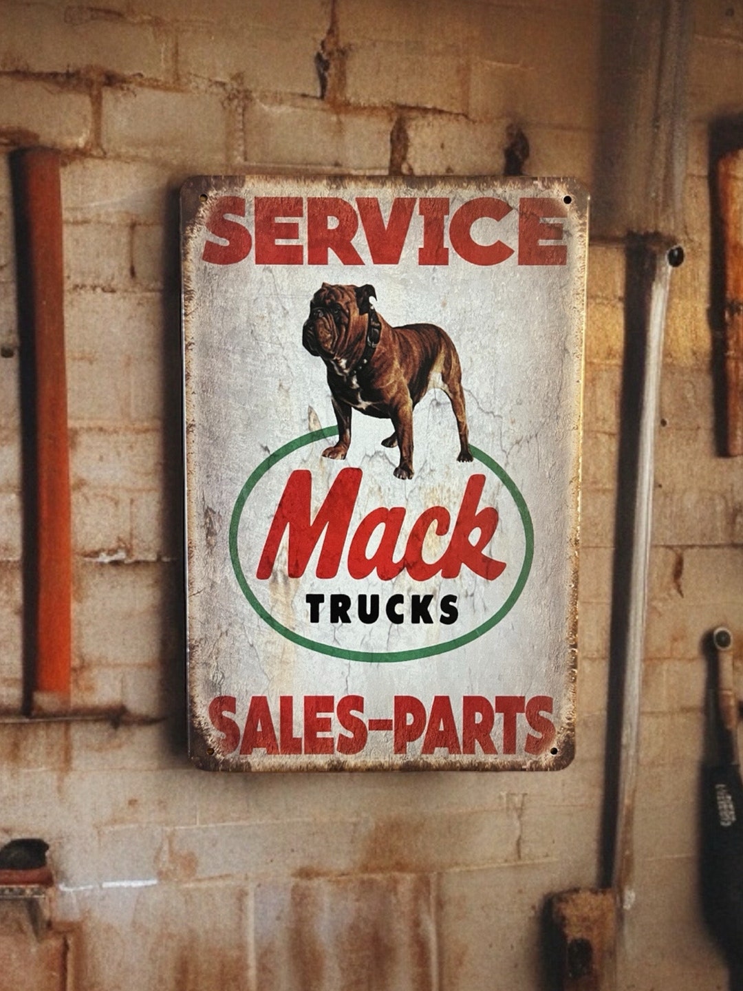 Vintage Mack Truck Metal Sign: Automotive Garage Decor (7.8"x11.8") - Etsy