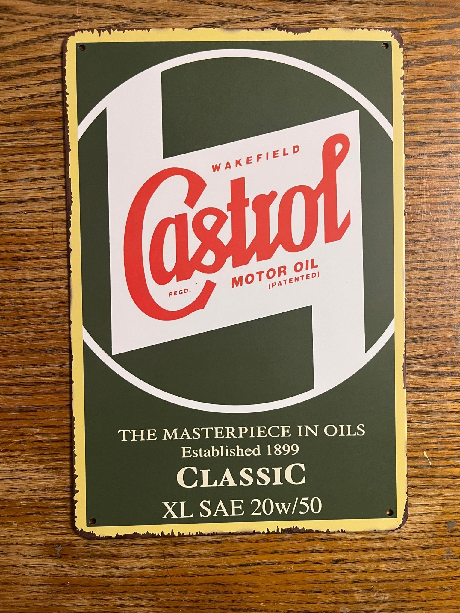 Vintage Castrol Oil Metal Sign | Automotive Signs | Gas & Oil Signs ...