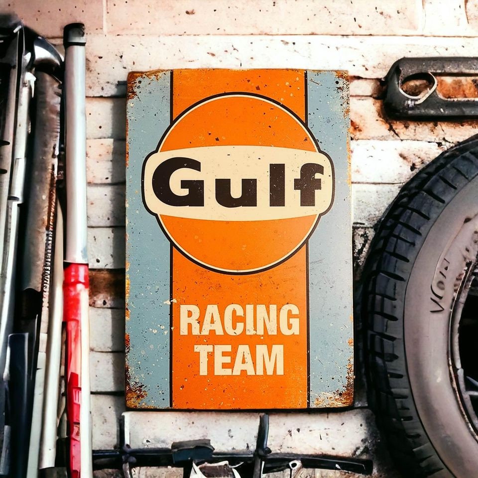 Vintage Gas & Oil Signs Bundle - Sinclair, Texaco, 76 Racing, Gulf ...