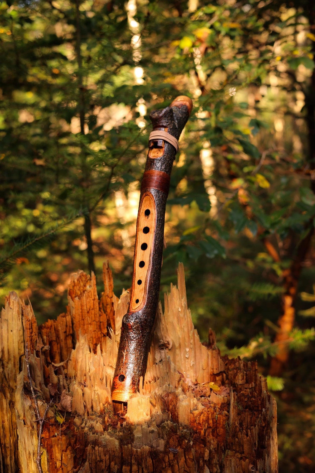 Native American Branch Flute E 440hz Forest Flute - Etsy