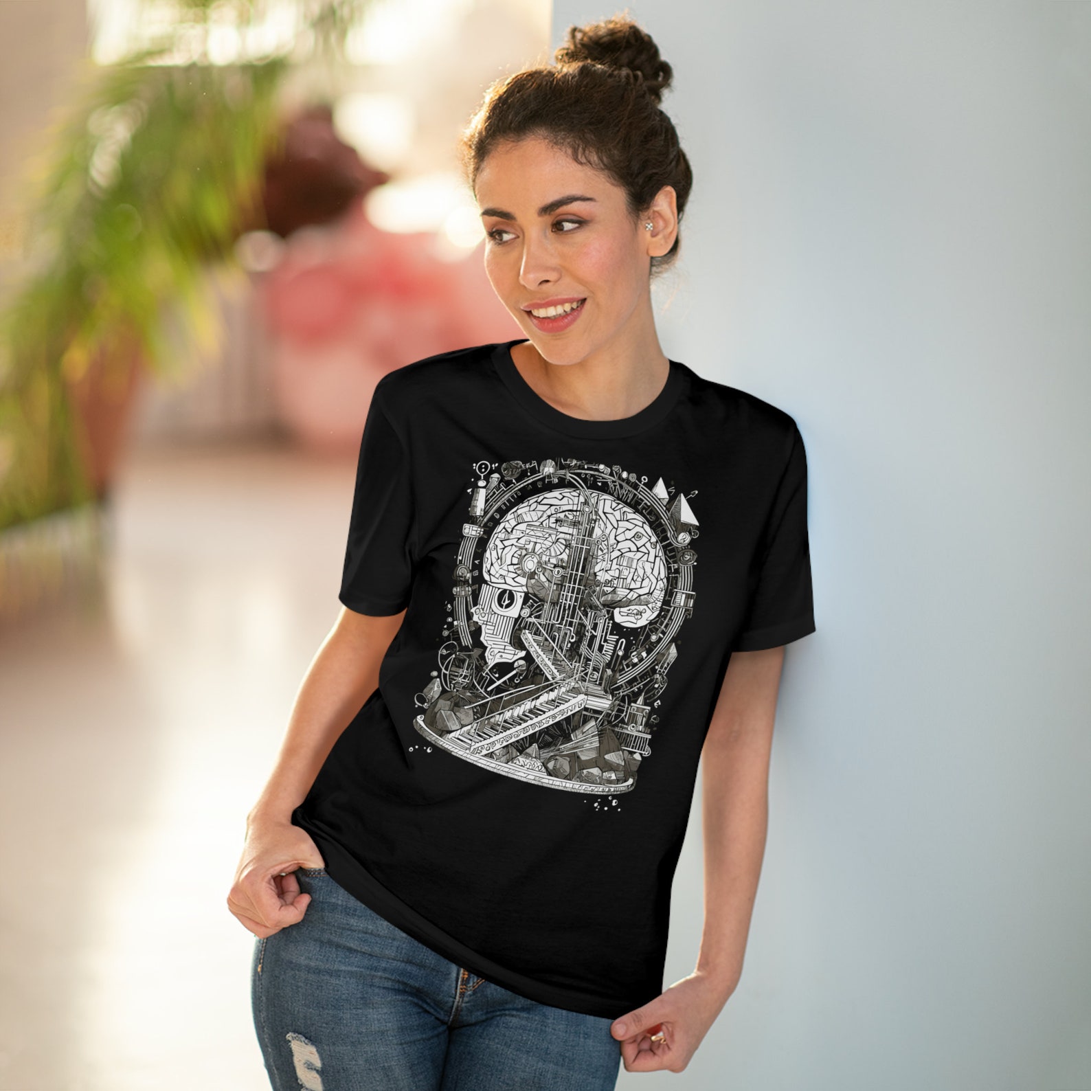 Inside the Brain Machine - Organic Creator T-shirt - Unisex - Grau ...