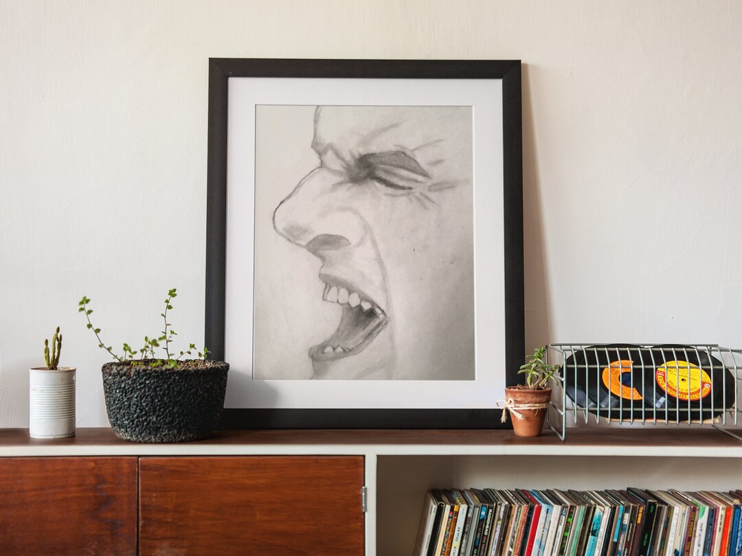 Man Screaming | Into the Void | Digital Download | Art | Graphite ...