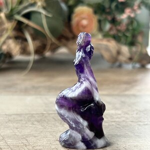Rare, Very Detailed Mermaid Carving Rose Quartz, Dream Amethyst ...