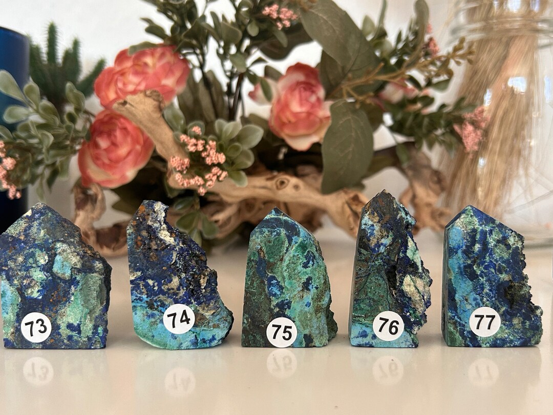 Beautiful and Colorful Azurite Specimen Druzy Azurite Tower Azurite ...