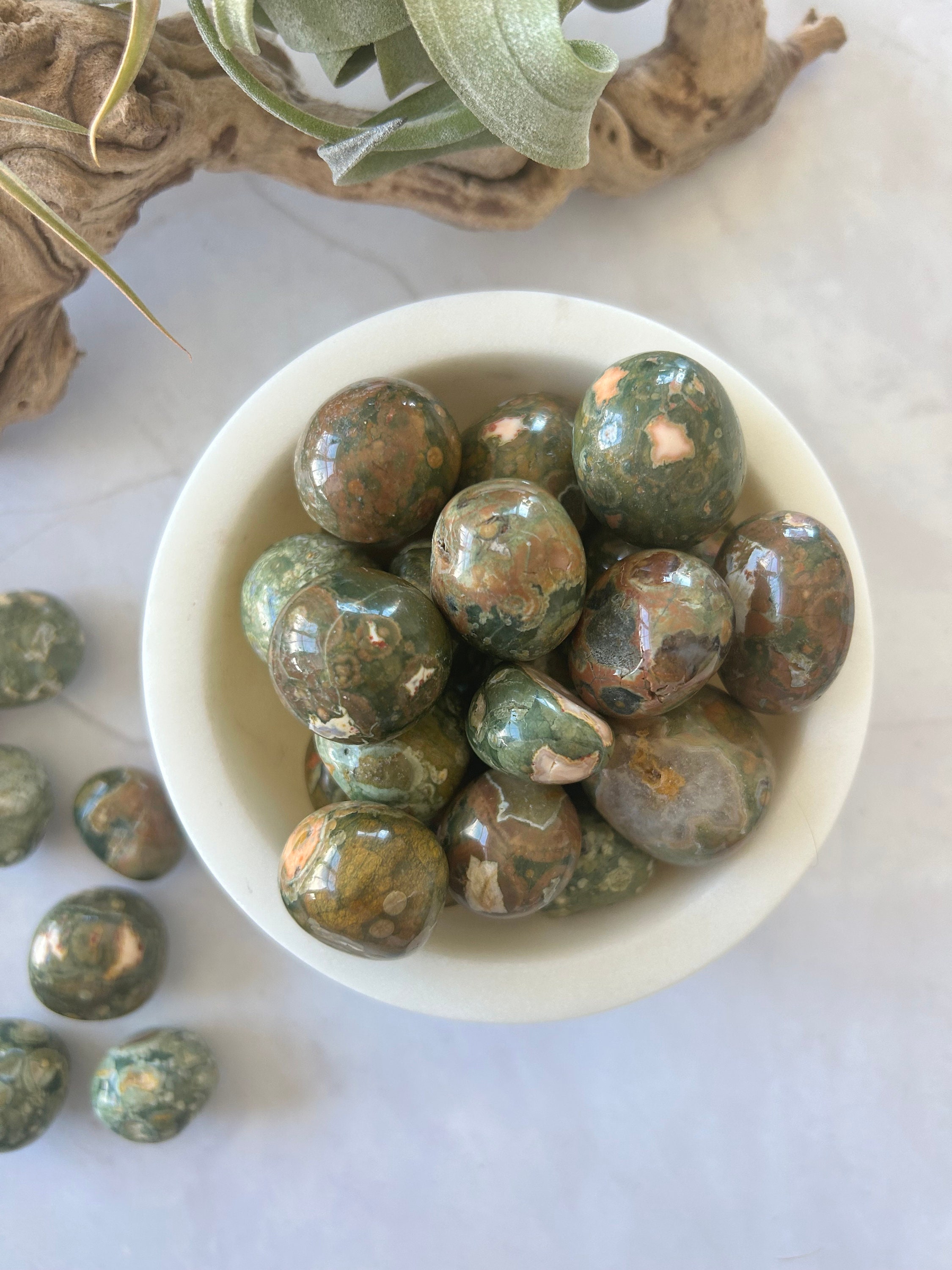 Rainforest Jasper Rhyolite Tumbled Stone Rainforest Jasper Pocket Stone ...