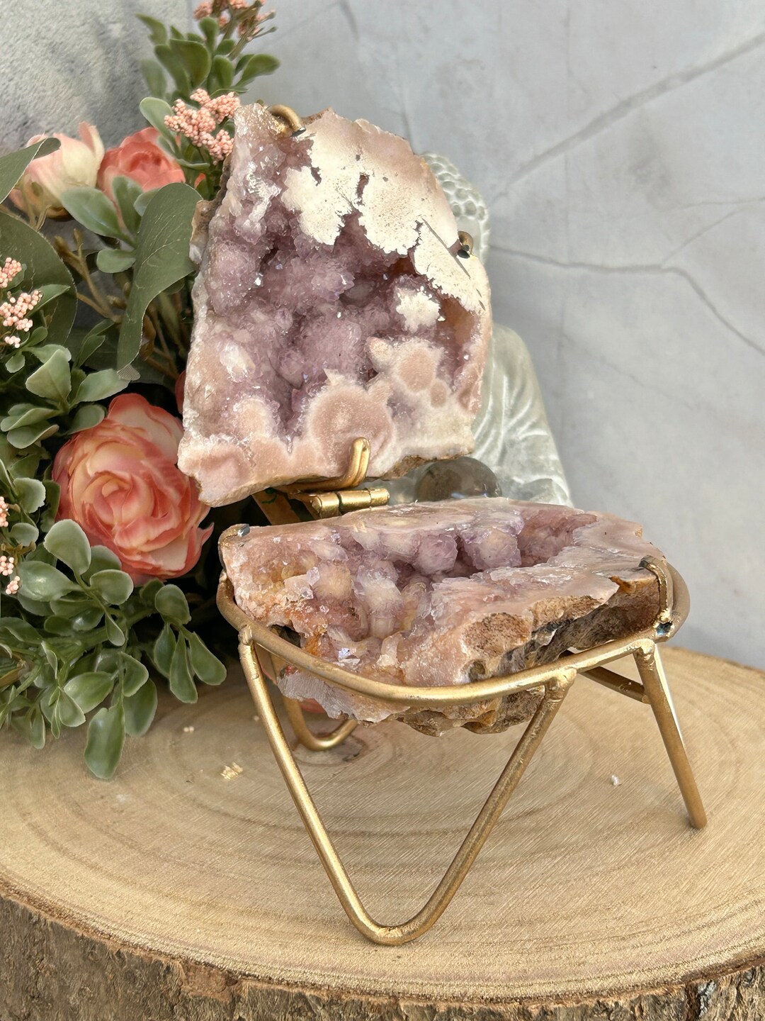 Stunning High Quality/ Grade AAA Pink and Purple Amethyst Flower Agate ...