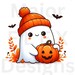 Cute Fall Ghost Png, Cute Fall Png, Digital Fall Design, Fall Png ...