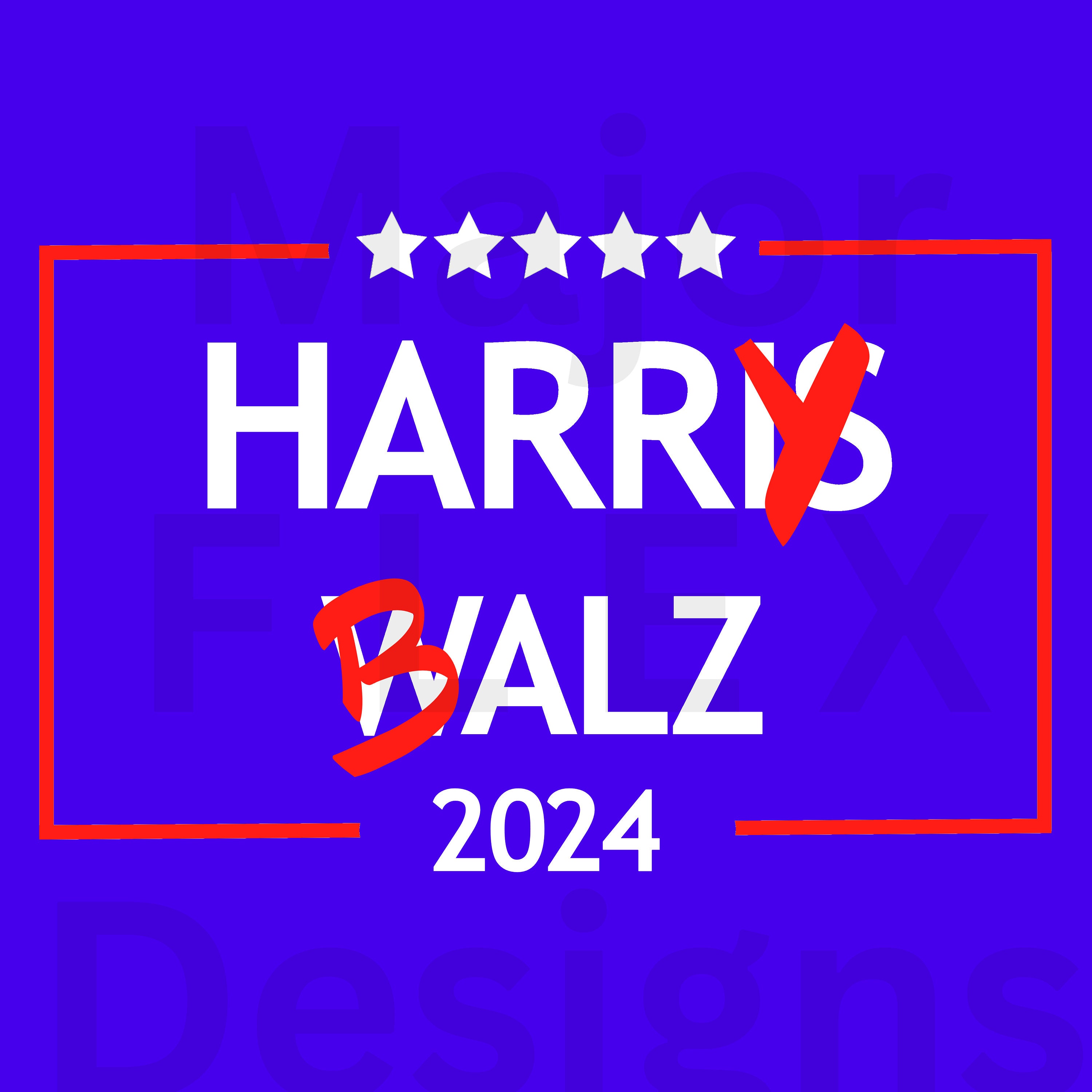 Harry Balz 2024 Png, Funny Political 2024 Png, Harris Walz Png, Funny ...