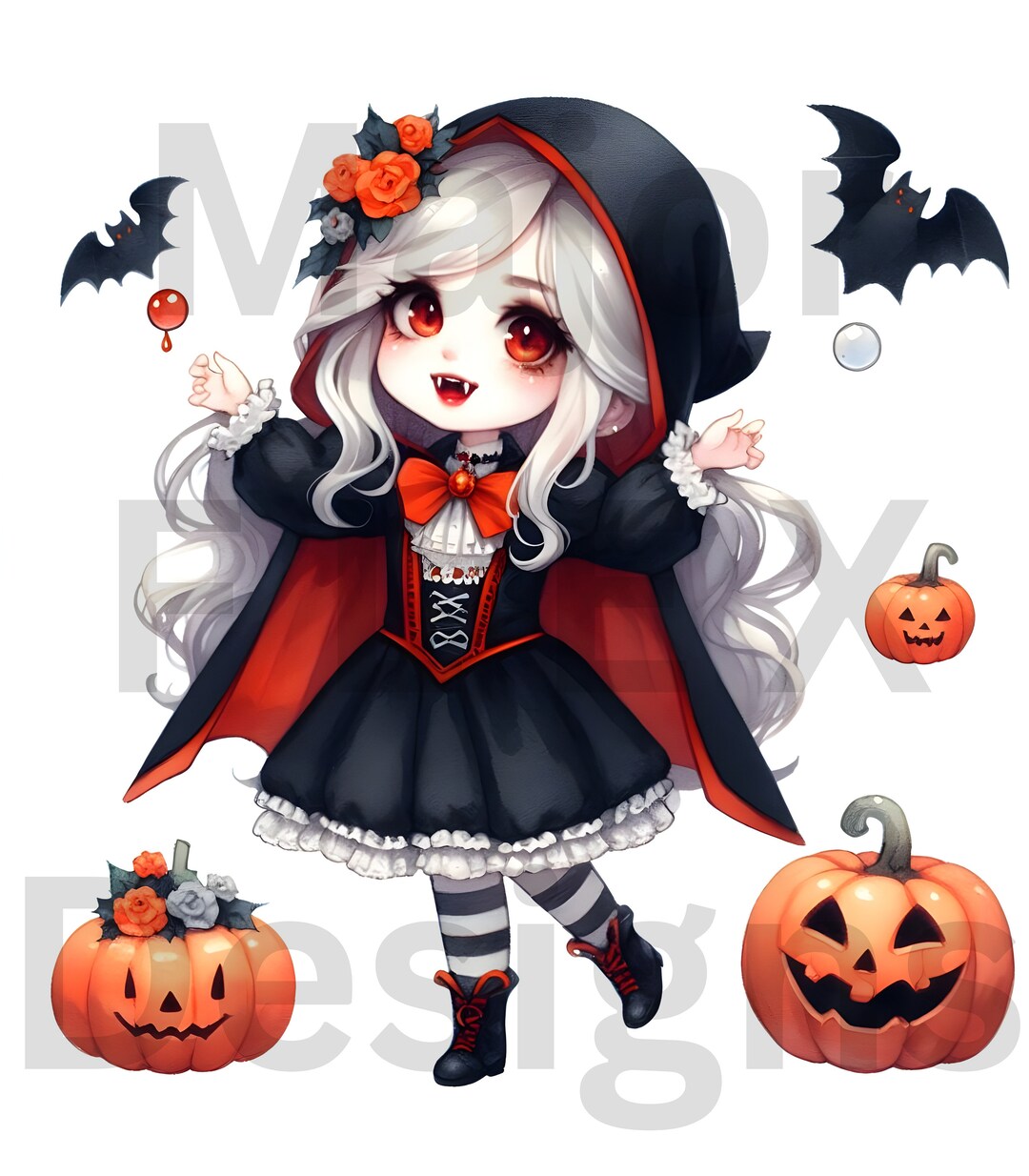 Cute Halloween Vampire Png, Cute Vampire, Halloween Design, Transparent ...