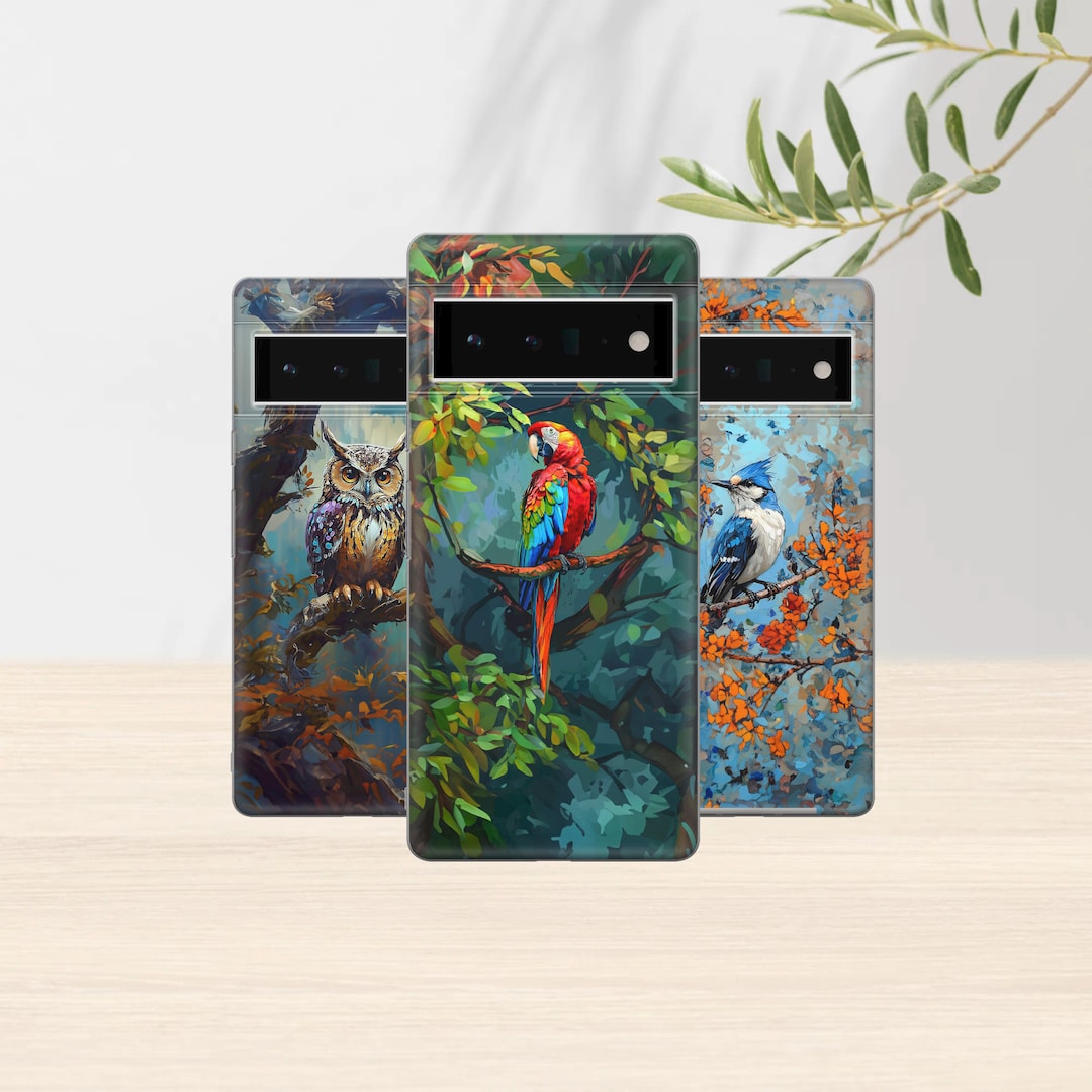 Birds Phone Case for Google Pixel 8, 8pro, 7A, 7pro, 6A, iPhone 15, 14 ...