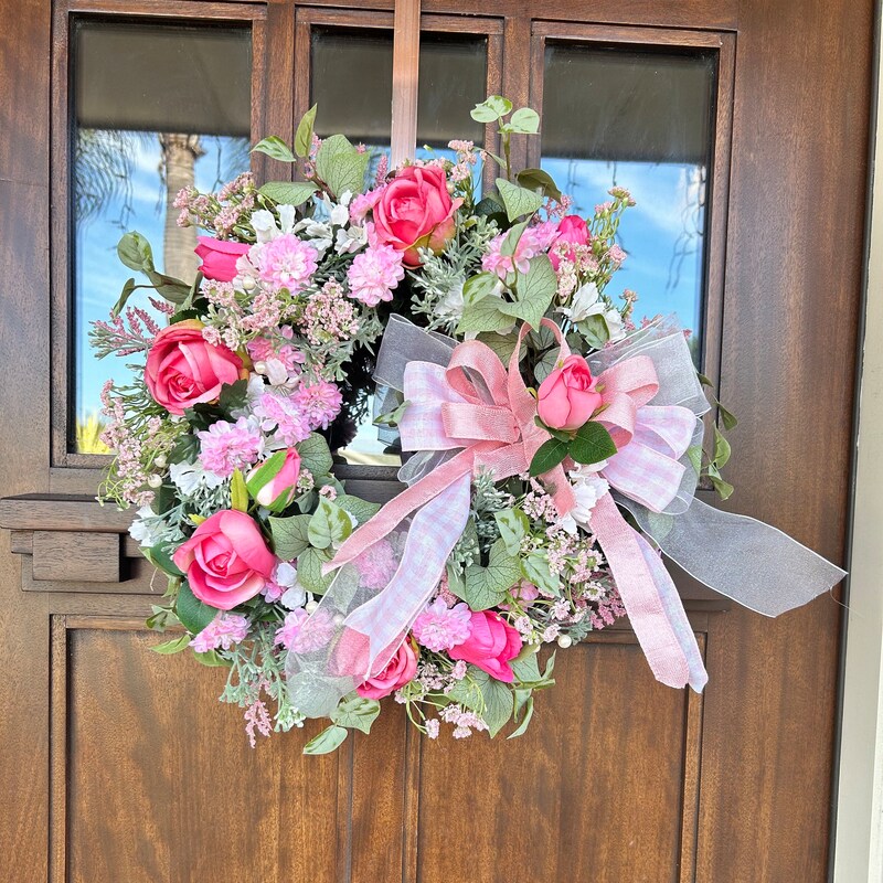 Rose Wreath - Etsy