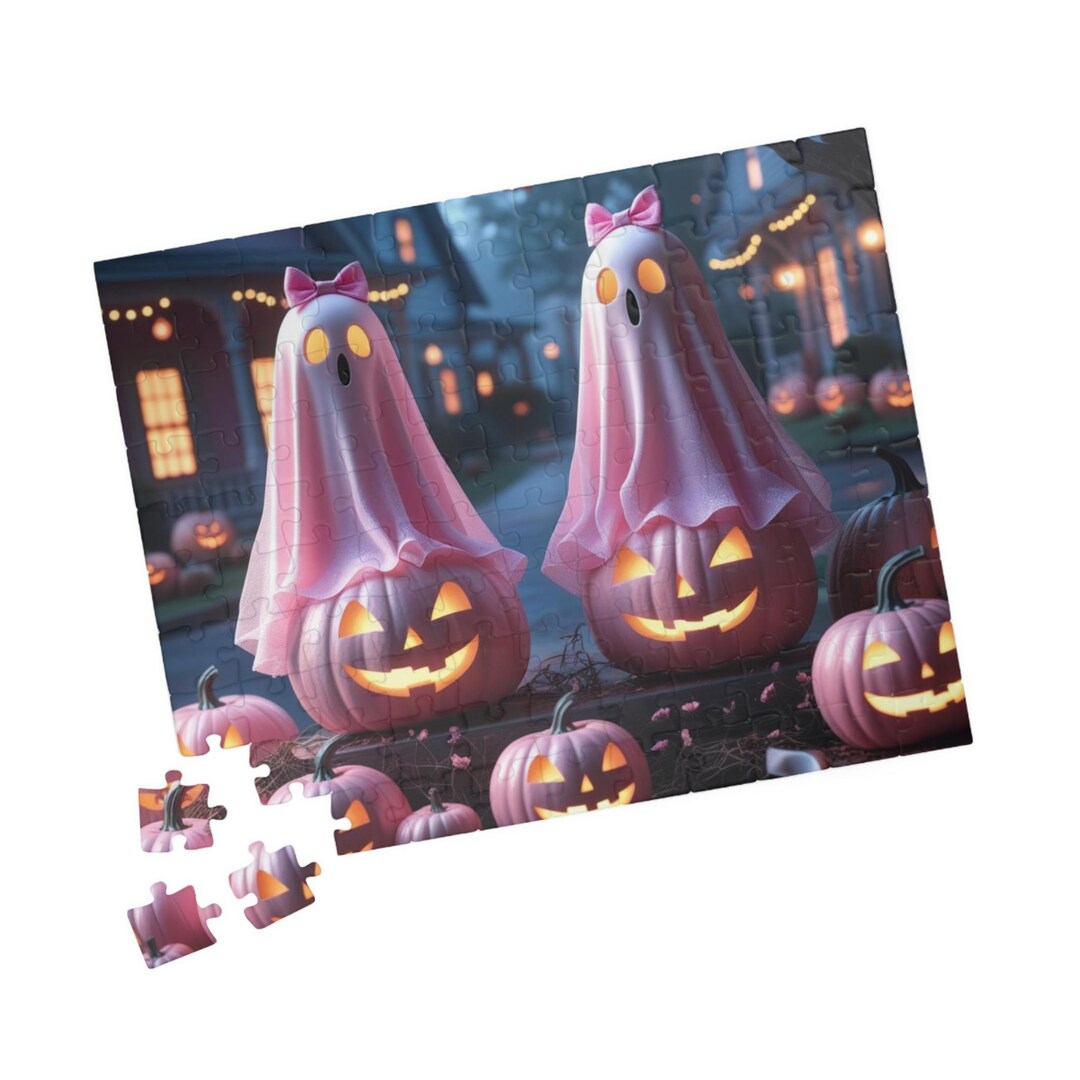 Halloween Ghosts Puzzle: Spooky Family Fun (110-1014 Pieces - Etsy