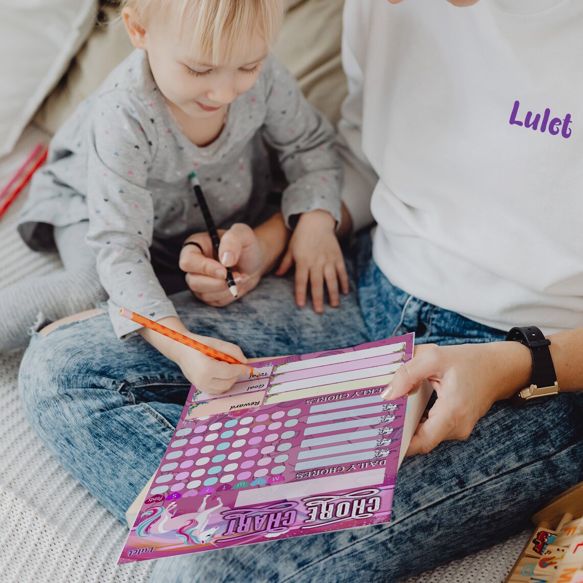 Unicorn Chart| Chore Chart for Kids | Stick to Any Surfaces | Kids ...