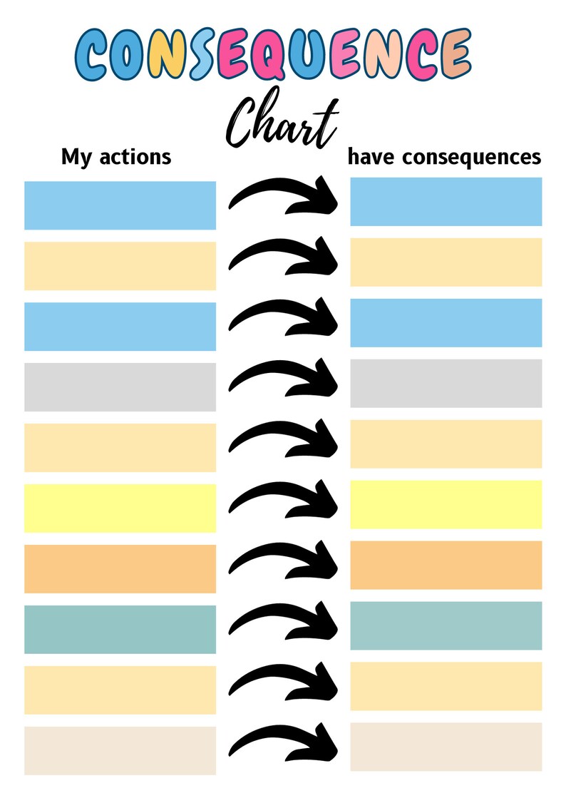 BLANK Kids Chore Charts, Reward, Screen Time, School Routine, Behavior ...