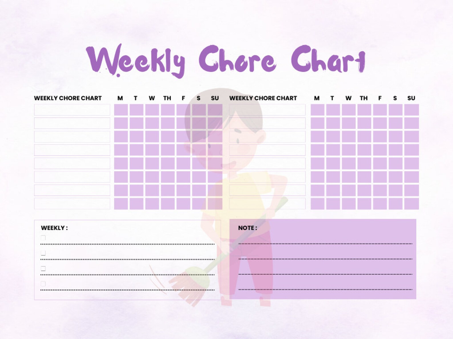 Editable Kids Chore Charts, Reward, Screen Time, School Routine ...