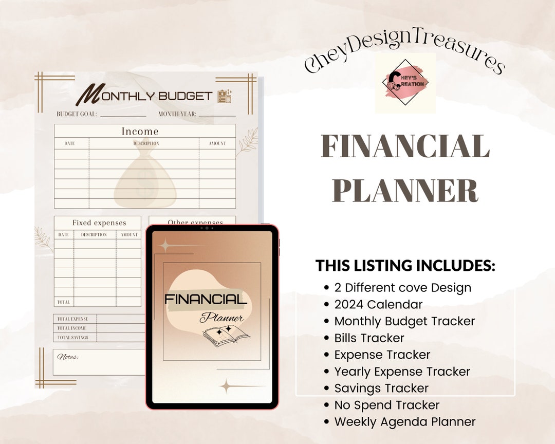Financial Planner Printable Financial Planner Digital, Financial ...