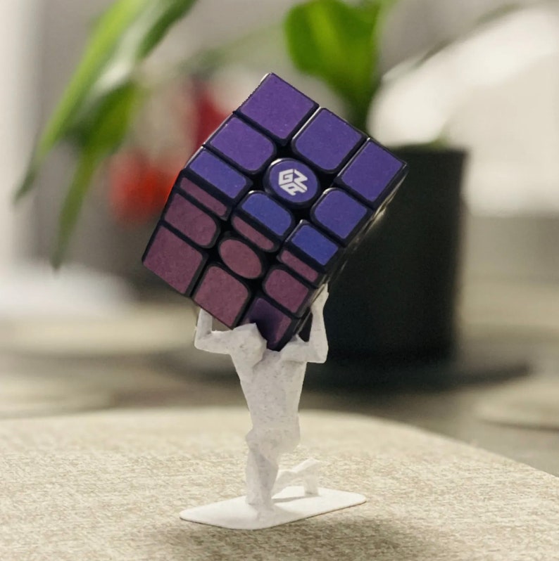 Atlas Statue Rubiks Cube Holder Rubix Cube Gift Rubix Cube Stand ...