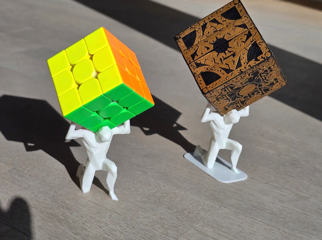 Atlas Statue Rubiks Cube Holder Rubix Cube Gift Rubix Cube Stand ...