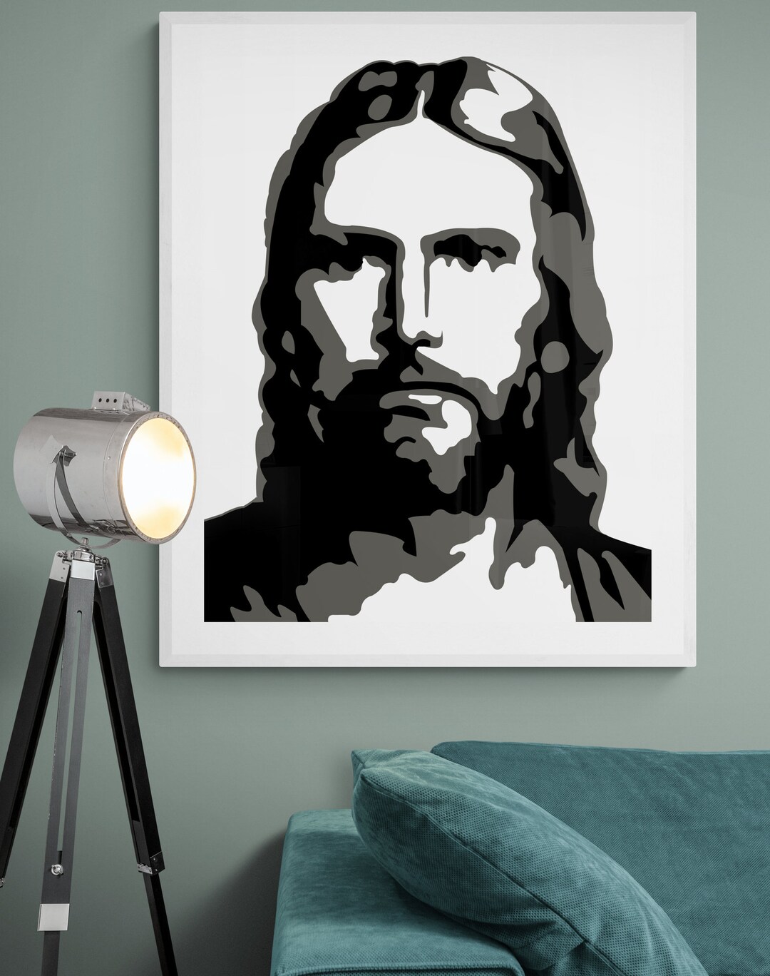 Jesus Modern Portrait - Etsy
