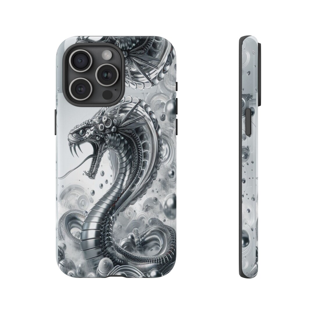 Chrome Metallic King Cobra Snake Tough Cases - Etsy