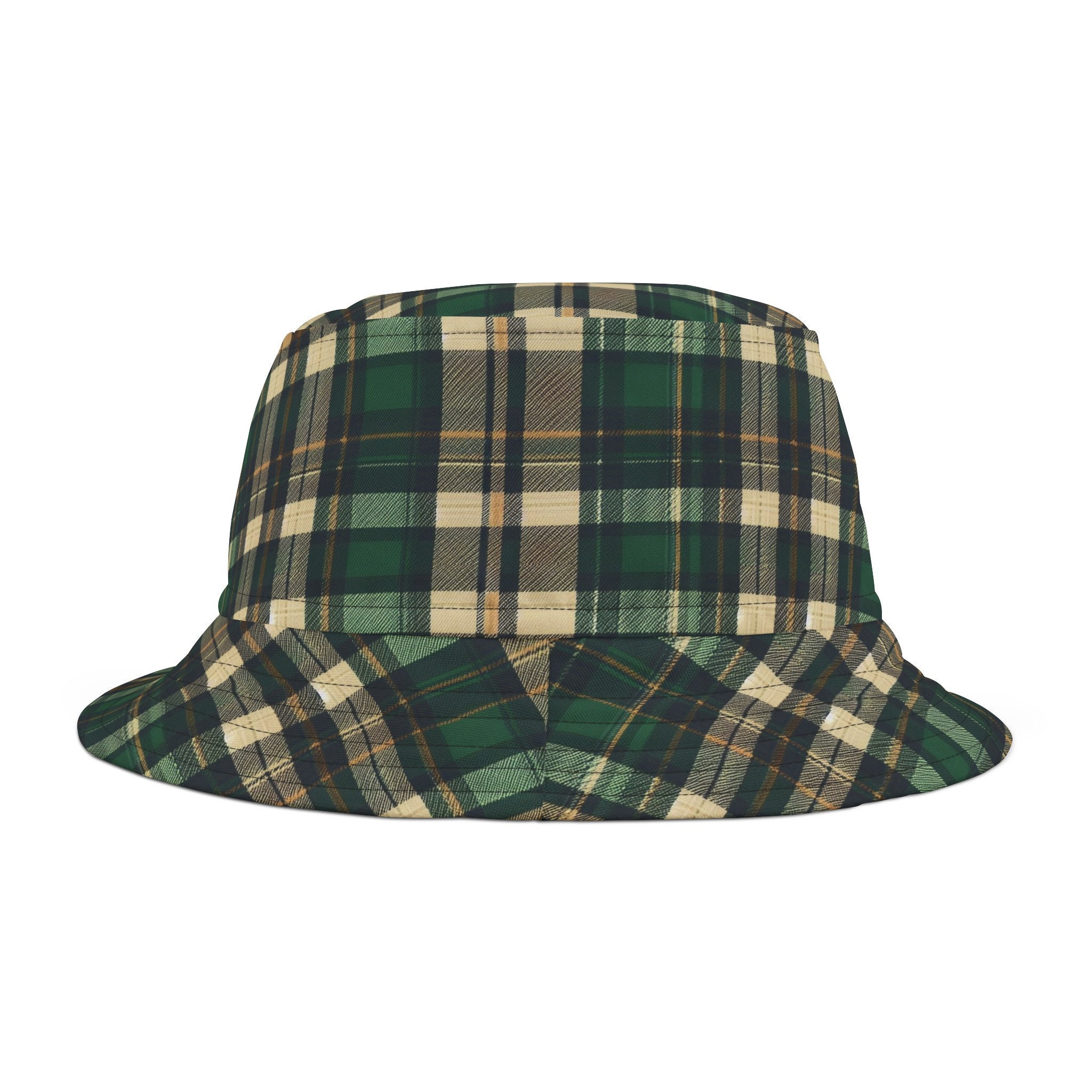 Heritage Green Glen Plaid Bucket Hat AOP - Etsy