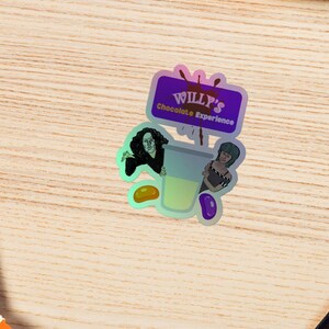 Willy's Chocolate Experience Holographic Stickers - Etsy