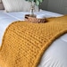Chunky Knit Bed Runner - Etsy
