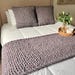 Chunky Knit Bed Runner - Etsy