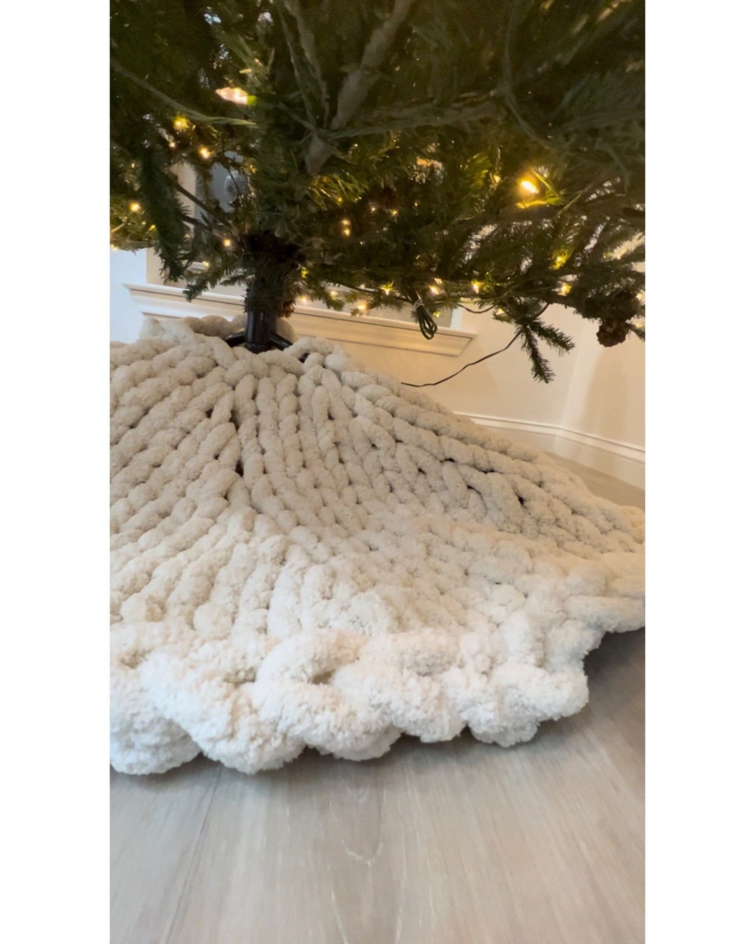 Chunky Knit Tree Skirt - Etsy