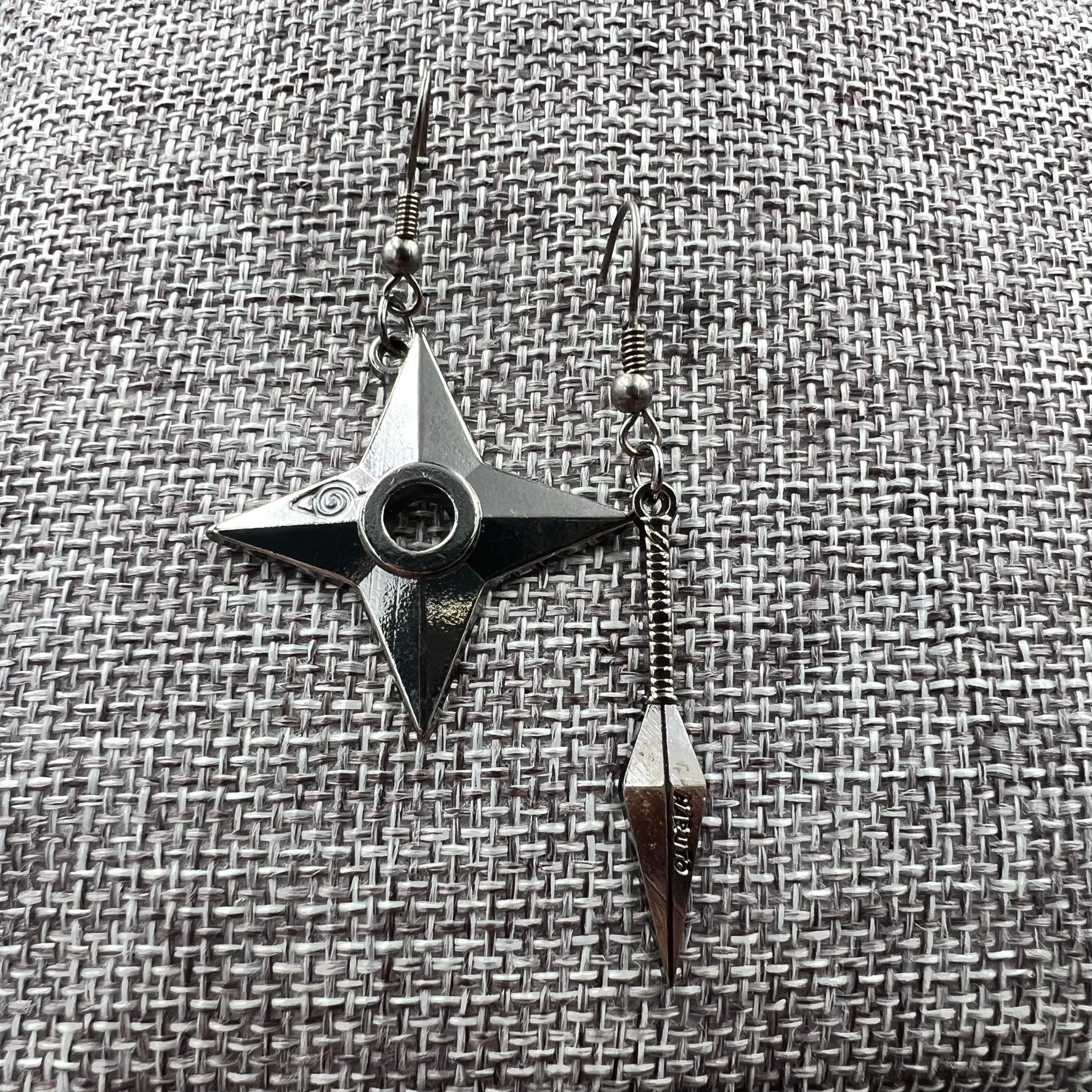 KUNAI DART & NINJA Star Earrings Cute Novelty Badass Japan - Etsy