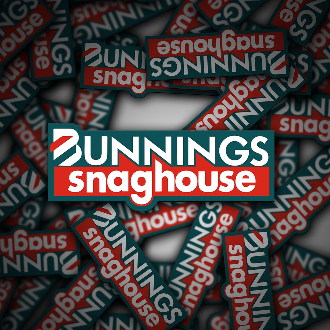 Bunnings Snaghouse Vinyl Sticker Car Decal Cool Funny Aussie - Etsy