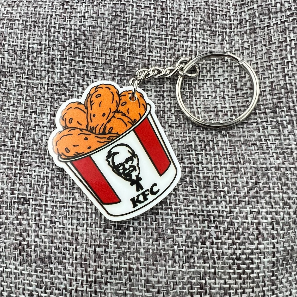 KFC BUCKET FLAT Keychain Aussie Funny Meme Keychain Mini Food Sesh ...