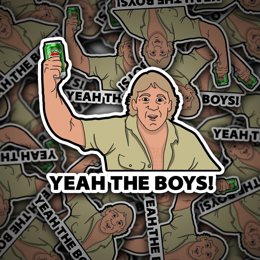 Steve Irwin VB YTB Vinyl Sticker Aussie Funny Meme Australia - Etsy