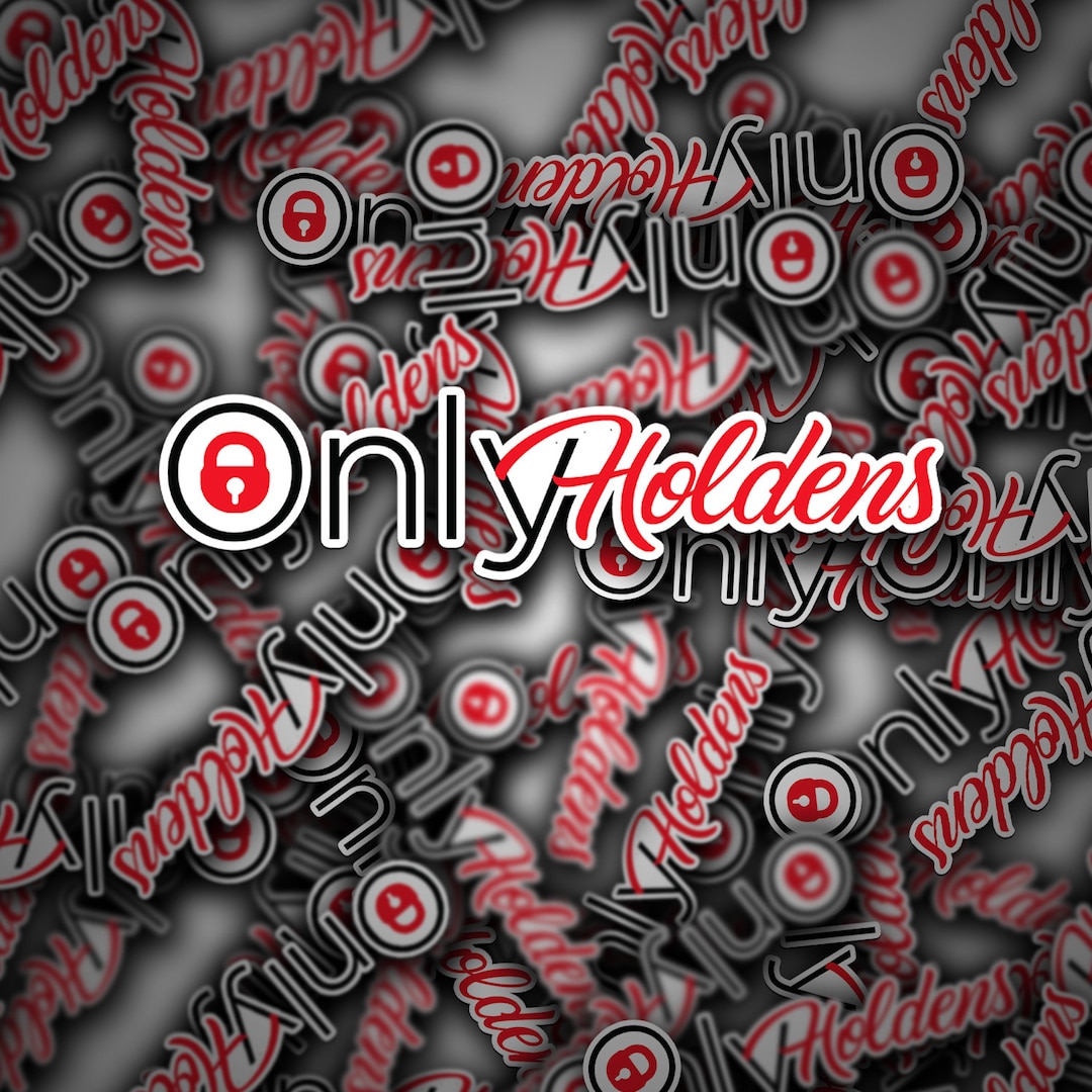 Onlyholdens Red Vinyl Sticker Car Decal Cool Funny Aussie Hooning Bogan ...