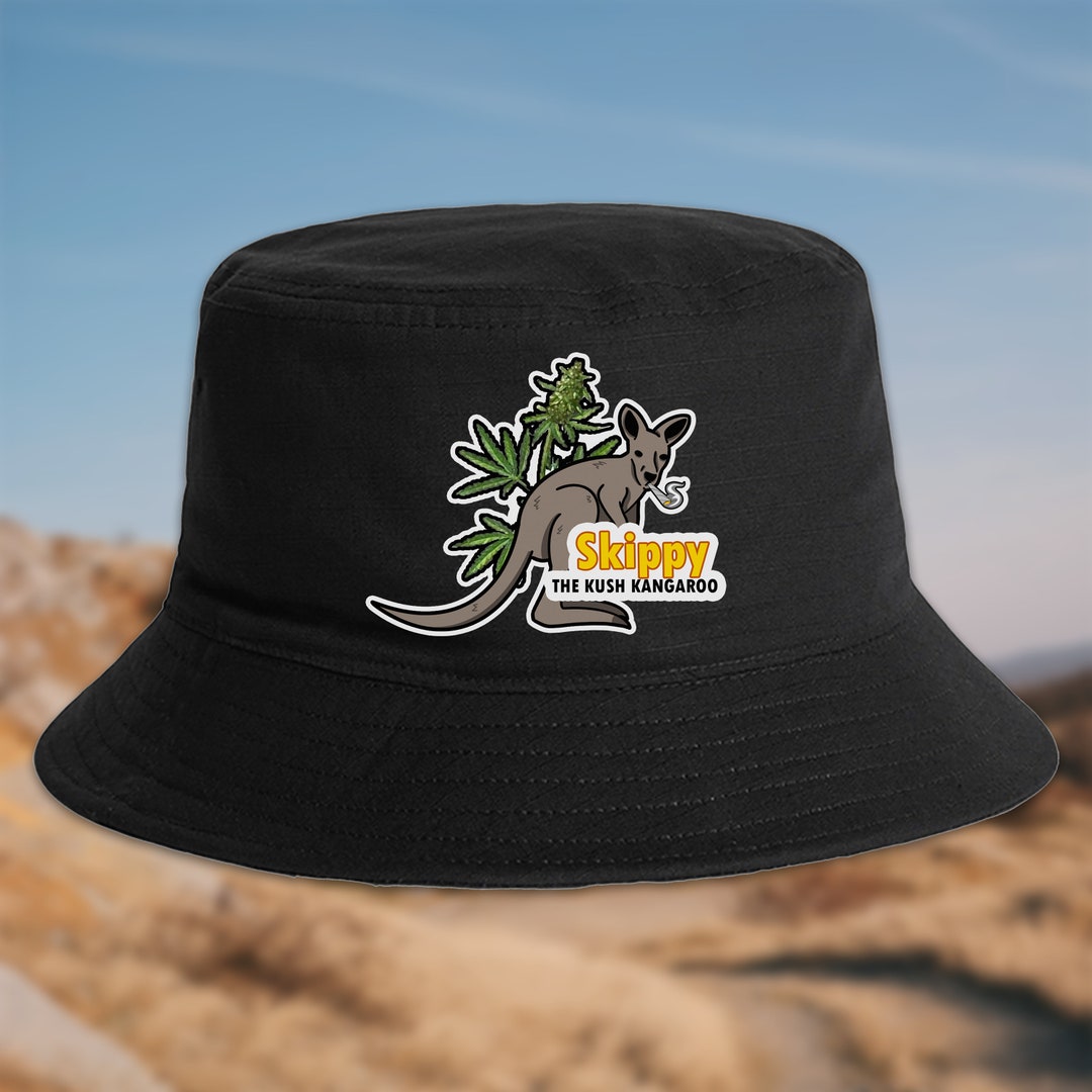 Skippy the Bush Kangaroo Bucket Hat Summer Fun Cool Aussie Meme Funny ...