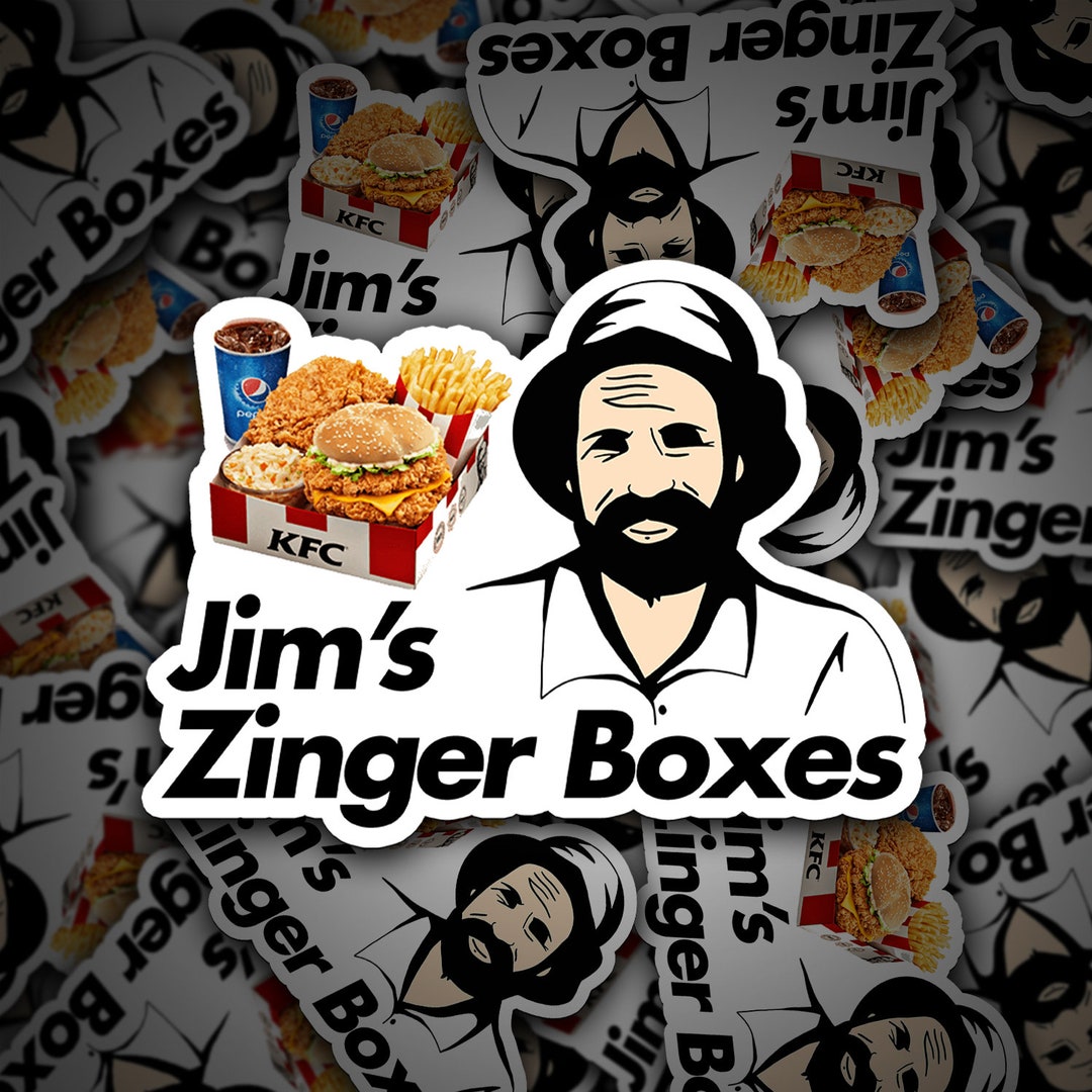 Jims Zinger Boxes Vinyl Sticker Aussie Funny Meme Bogan Australia 4x4 ...