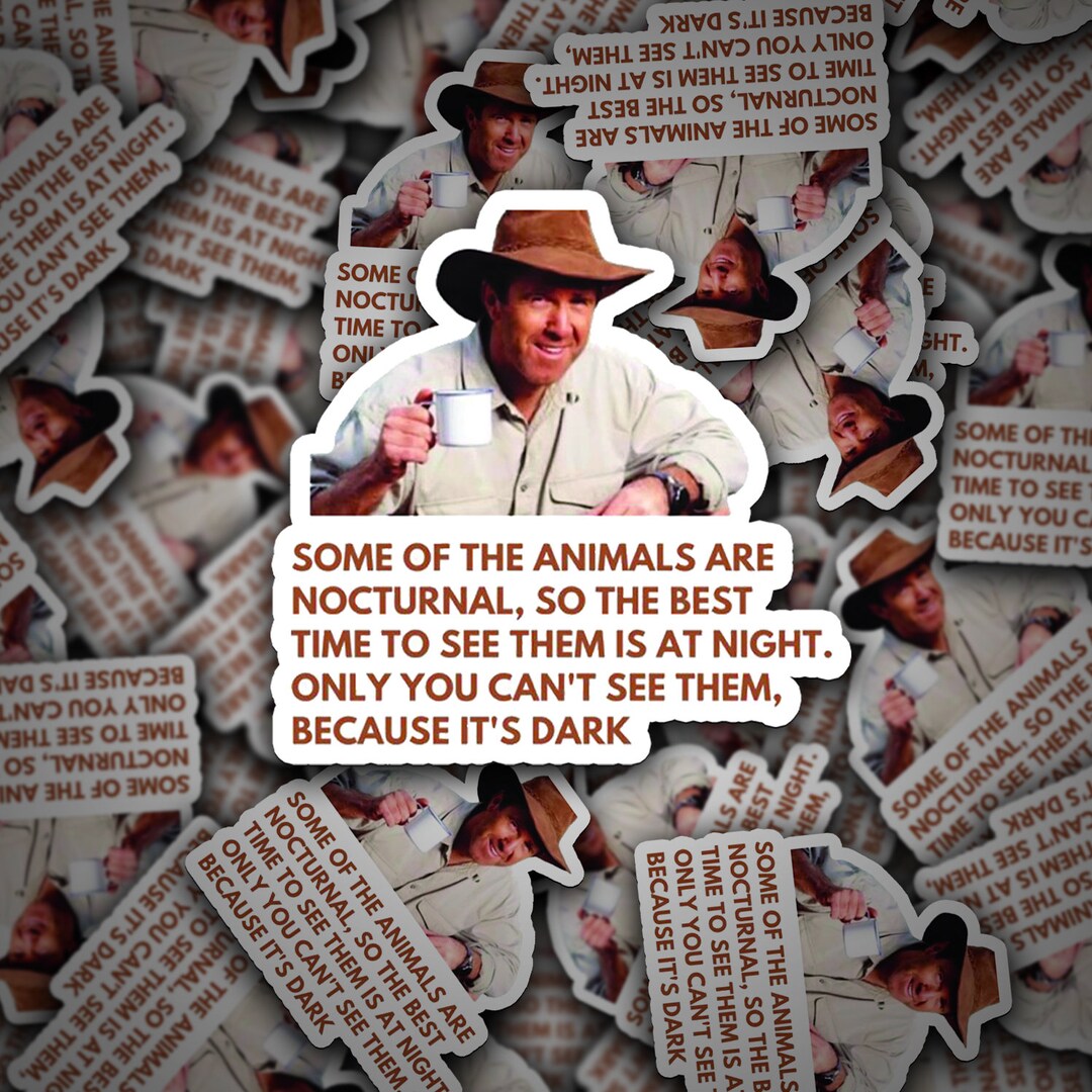 Russell Coight Animals Vinyl Sticker Aussie Funny Meme Bogan - Etsy
